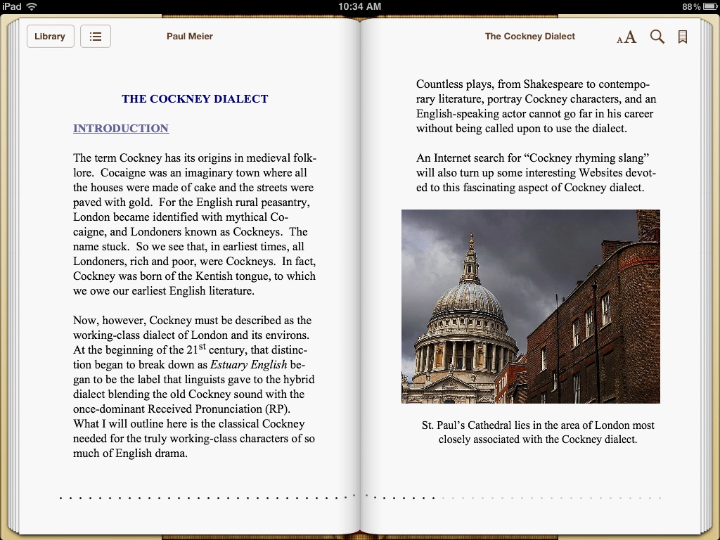 The Cockney Dialect | Paul Meier Dialect Services