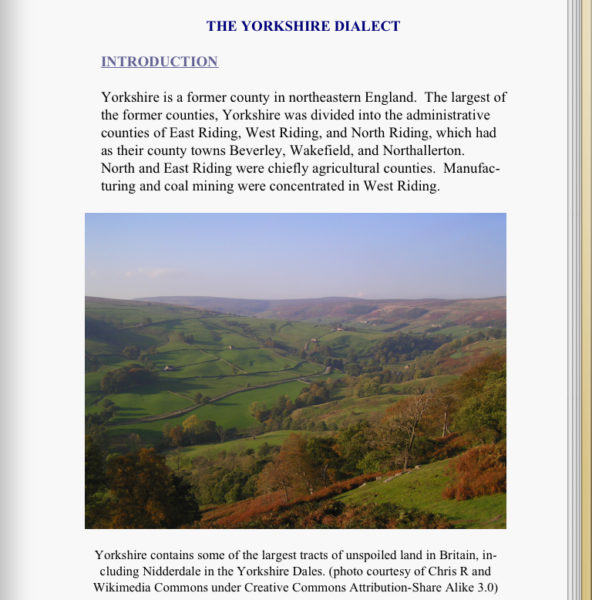 The Yorkshire Dialect | Paul Meier Dialect Services