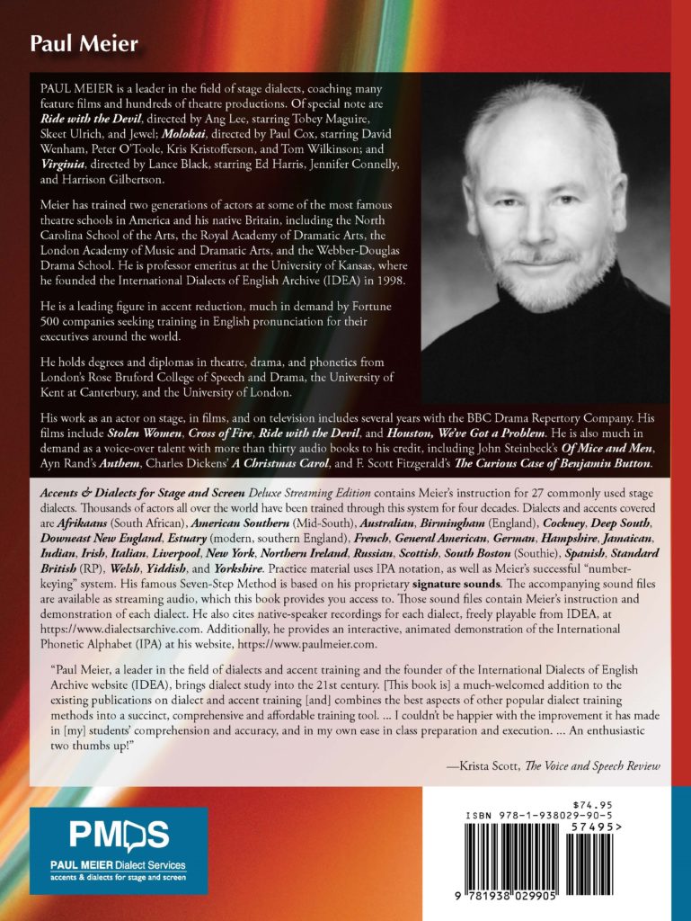 Accents & Dialects for Stage and Screen | Paul Meier Dialect Services